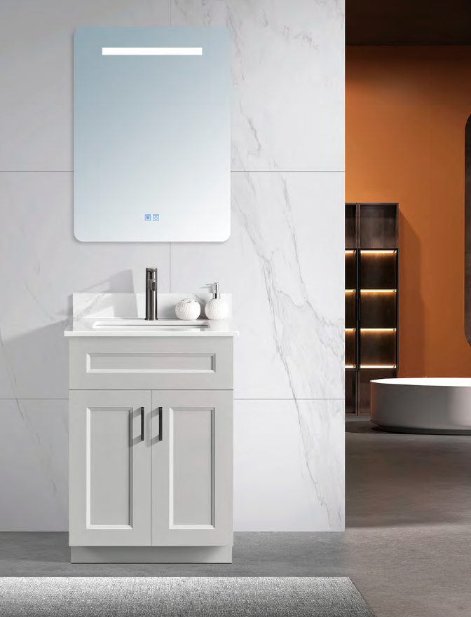 Elegant 24" Pine Wood Single Vanity | R2GO